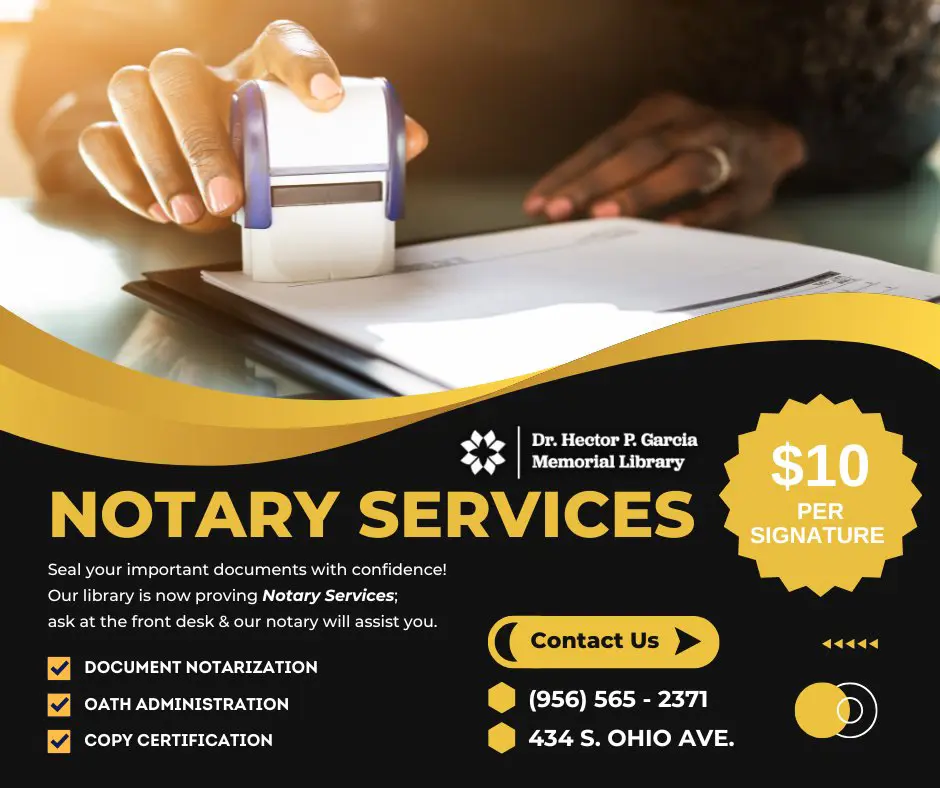 Notary Services | City of Mercedes